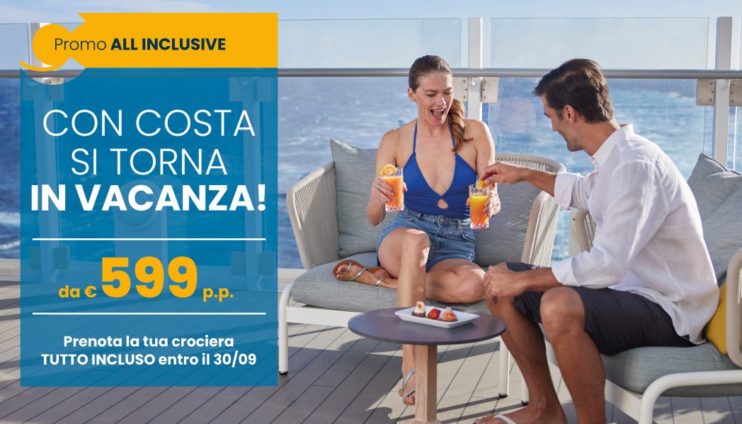 Costa Crociere lancia la nuova promo All Inclusive | Notizie e ...